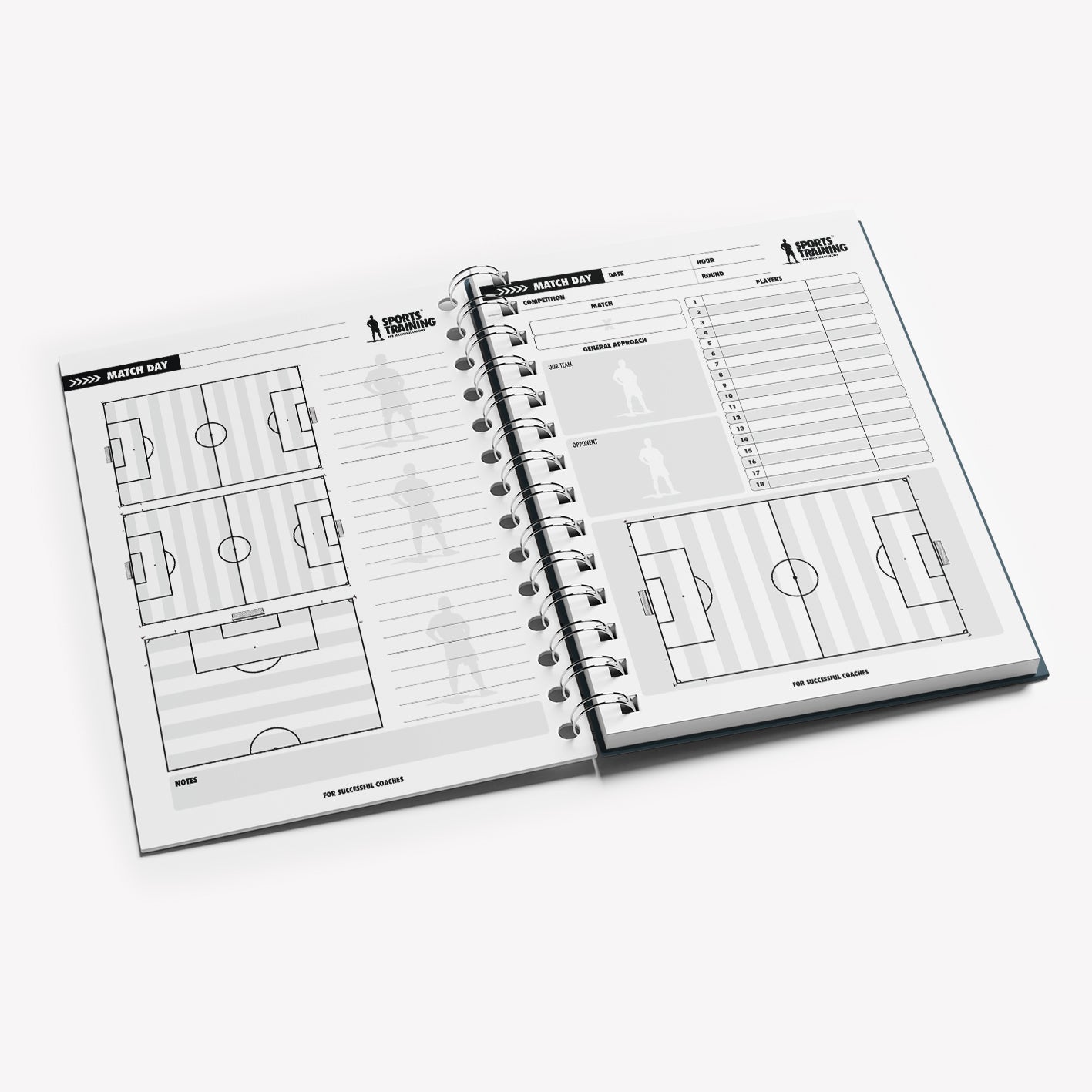 Match Notizbuch Fußball - Taktiktafel – SportsTraining